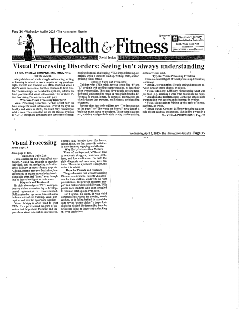 Visual Processing Disorders: Seeing is not always understanding – Family Learning Center